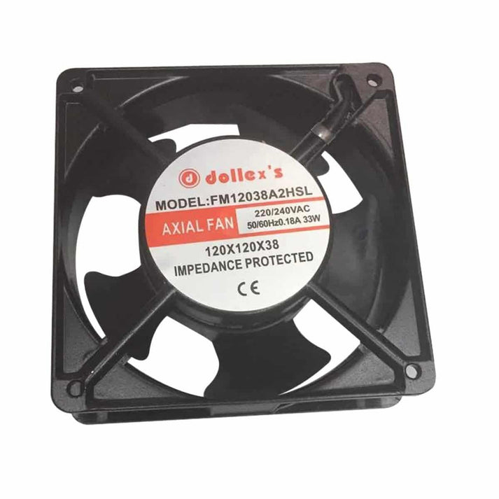 Dollex Cabinet Fan Square 220 V - AC Axial Fan - 4 Inch