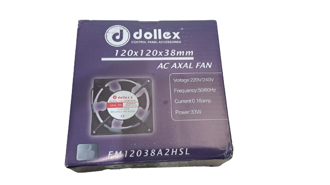 Dollex Cabinet Fan Square 220 V - AC Axial Fan - 4 Inch